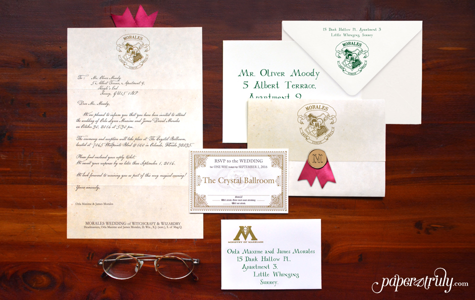 Loviosa - Wizard's Letter Invitation - Paper Truly
